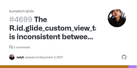 The R Id Glide Custom View Target Tag Is Inconsistent Between CustomViewTarget And ViewTarget