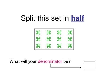 PPT Split This Set Into Thirds PowerPoint Presentation Free Download