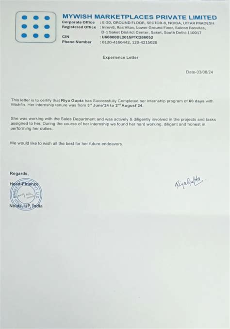 riya gupta on linkedin successfully completed internship a journey of