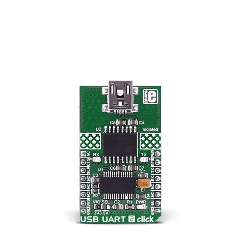 USB UART Click Provides USB Isolation MikroElektronika