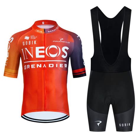 Ensemble Cuissard Vélo Et Maillot Cyclisme équipe Pro Ineos Grenadier