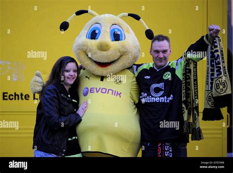Das Maskottchen Der Fußball Bundesligisten Borussia Dortmund Bvb