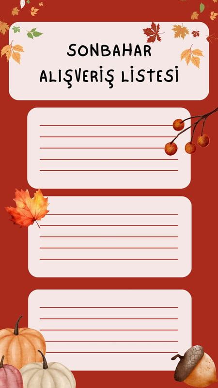 Ücretsiz Ve Yazdırılabilir Liste Şablonları Canva