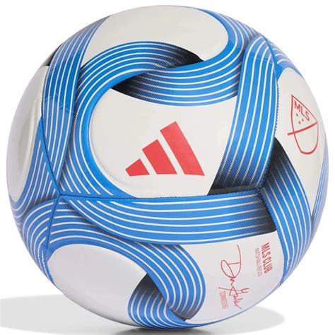 Adidas 2026 Mls Club Soccer Ball White Glory Blue Lucid Red Size 5
