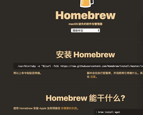 Mac下Homebrew安装指南 CSDN博客
