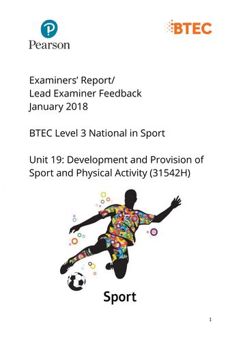 Btec Level 3 Sport Unit 19 Complete Package Teaching Resources