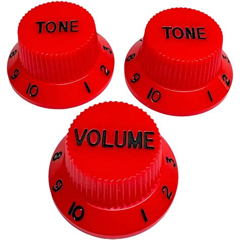 Axlabs Strat Style Knob Kit With Black Lettering 3 Music And Arts