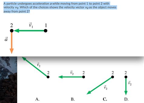 solved a particle undergoes acceleration a while moving from