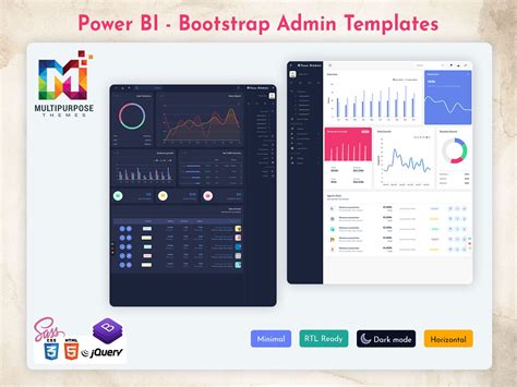 Power Bi Dashboard Template Bootstrap Ui Kit