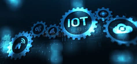IOT Internet Of Things Digital Transformation Modern Technology Concept On Virtual Screen Stock
