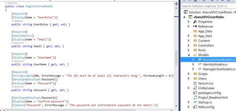 ASP NET MVC Security And Creating User Role
