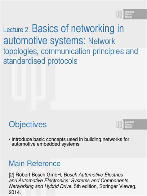 Lecture 2 Basics Of Networking In Automotive Systems Network