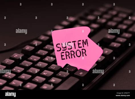 Text Caption Presenting System Error Internet Concept Technological