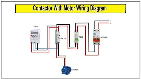 How To Make Contactor With Motor Wiring Diagram Contactor Wiring Diagram 3 Phase Wire