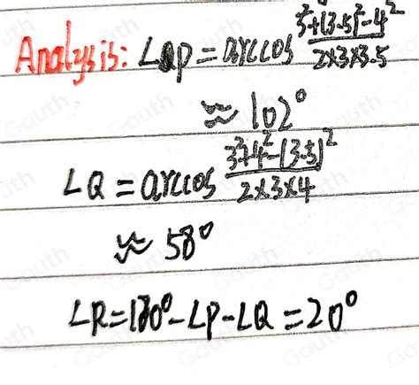 Solved Le Largest And Smallest Angle In Each Triangle 1 4 38 Rgest