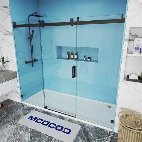 Customize Soft Closing Single Sliding Frameless Shower Doors Ss08 3 Mcocod