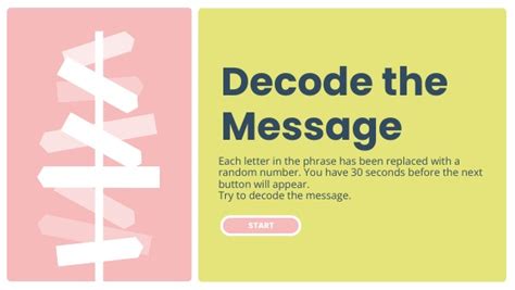 Decode The Message Genially