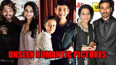 Allu Arjun Vs Mahesh Babu Vs Dhanush: Unseen romantic pictures with wives