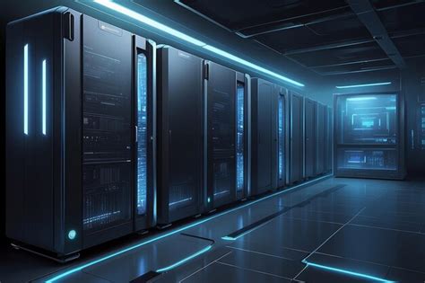 Premium Photo Server Concept Illustration