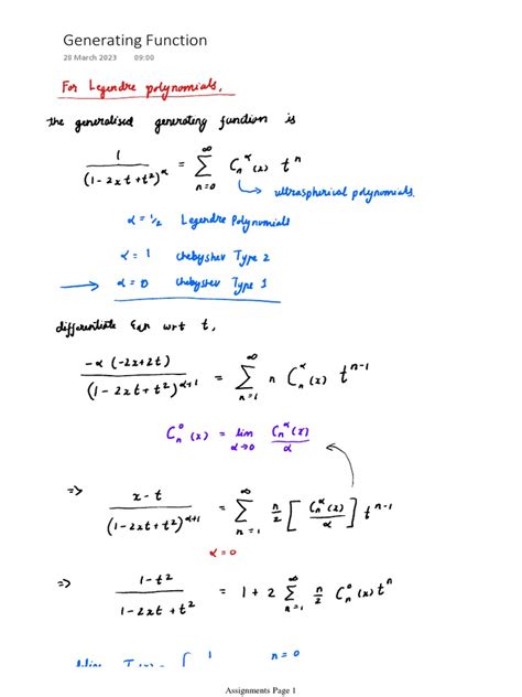 Chebyshev Polynomials I Group 5 Pdf