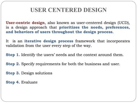 User Centered Design Ppt