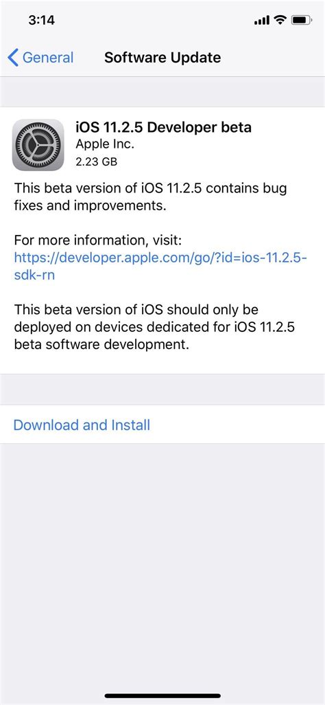 Ios 11 2 5 Developer Beta 1 Released R Iphone