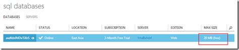 Windows Azure 每一個訂閱可以有一個免費20mb的sql Databas Alan Tsai 的隨手筆記 點部落