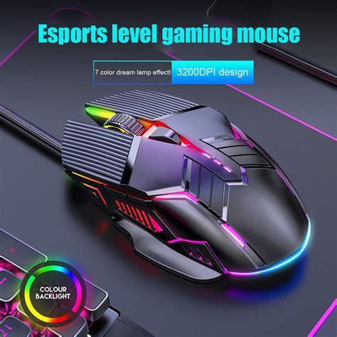 ergonomic wired gaming mouse usb computer mouse gaming rgb mause gamer