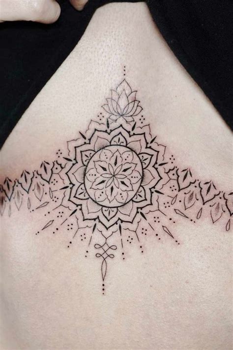 Mandala Tattoo Sternum