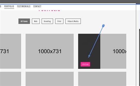 Javascript Portfolio Page Using Magnificpopup Popup To Link And