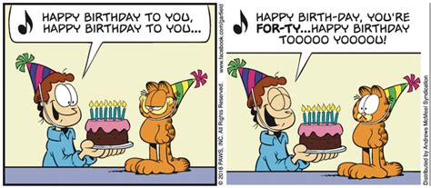 Garfield Comics Birthday 10 Funniest Garfield Comics Celebrating His