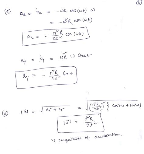 Solved 1 The Parametric Equations Of An Object Are Given
