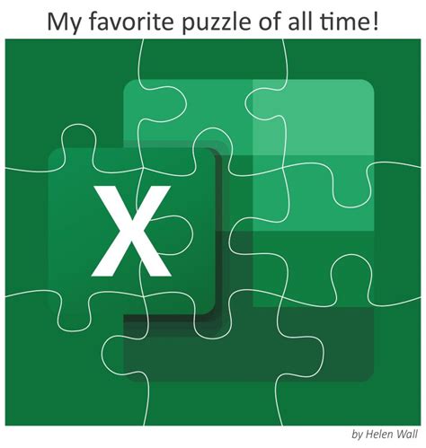 Helen Wall On Linkedin Excel Puzzle Dataanalytics