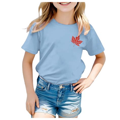 Luogenli Crop Tops For Girls 10 12 Sexy Girls Short Sleeve Tee Summer