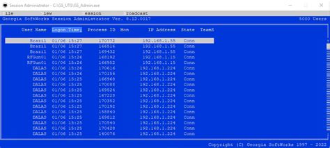 gsw connects 5 000 ssh sessions on an individual uts server georgia