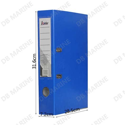 Impa 470201 Hard Cover Office Letter File Blue Pvc Folder