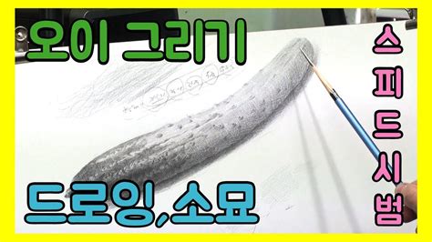 기초소묘 드로잉 Drawing 오이소묘시범 미술동영상 스피드시범 Youtube