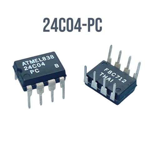 24c04 At24c04 Pc Memory Integrated Circuit Eeprom 4kbit Serial I2c Bus