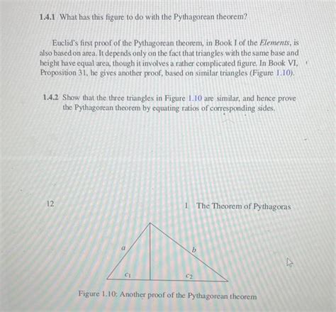 Solved What Has This Figure To Do With The Pythagorean Chegg