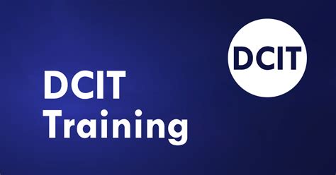 Dcit Training Dcit Career Advancement Through Certification