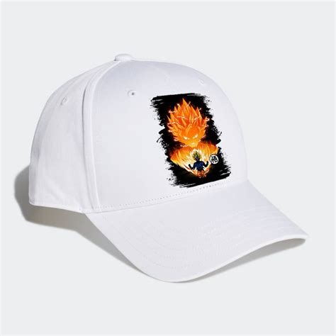 Boné Baseball Branco Sombra Perfil Goku Dragon Ball Aba Curva Unissex Submarino