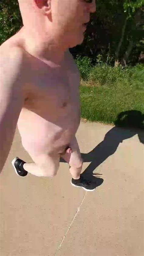 Naked Public Monument Run ThisVid