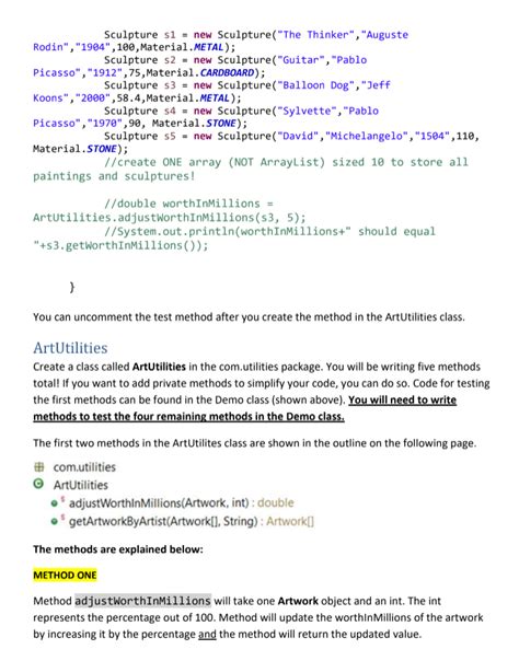 Solved You Will Be Creating Classes And Methods For A