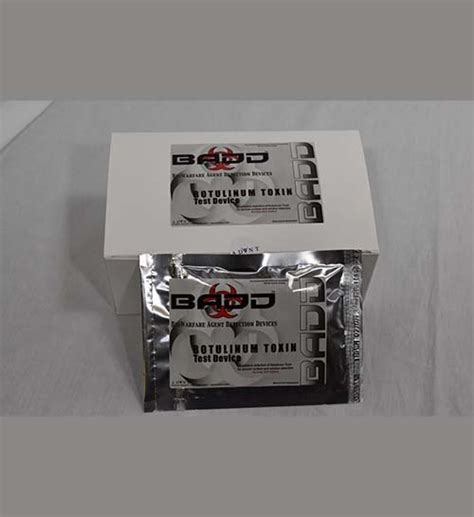 Badd Botulinum Toxin Biowarfare Detection Test Kit 10 Kits Bx Advnt