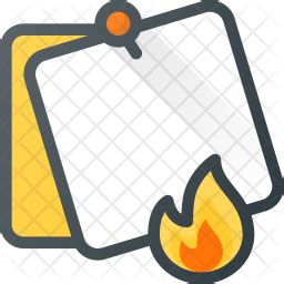 Burn Icon Download In Colored Outline Style