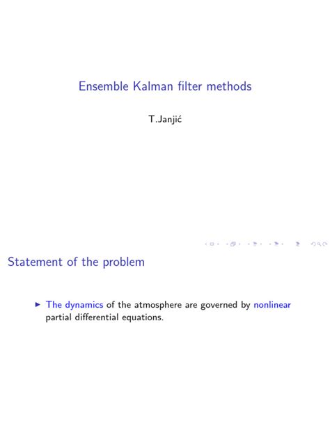 ensemble kalman filter en pdf kalman filter algebra