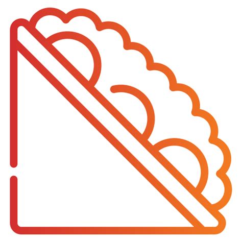 샌드위치 무료 음식과 식당개 아이콘