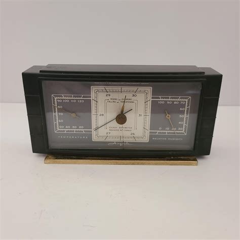 Vintage Airguide Weather Station Art Deco Mid Century Thermometer