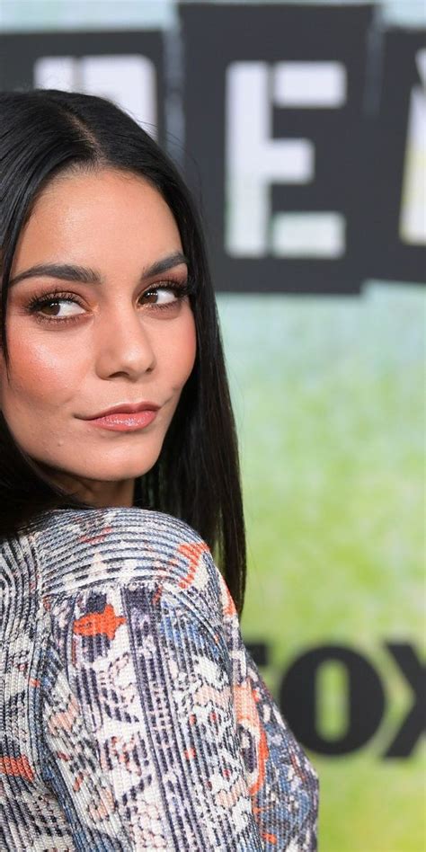 Phone Wallpaper Celebrity Vanessa Hudgens Actress American Black