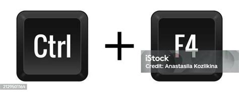 Ctrl F4 키 조합 키보드 제어 컴퓨터 바로 가기 랩톱 기능 입력 장치 주변 장치 텍스트 입력 입력 입력 단축키 레이아웃